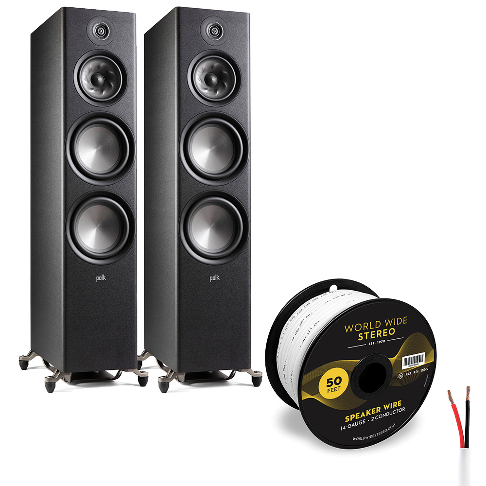 Polk Audio Reserve 700 Floorstanding Speaker Pair with Speaker Wire | eBay